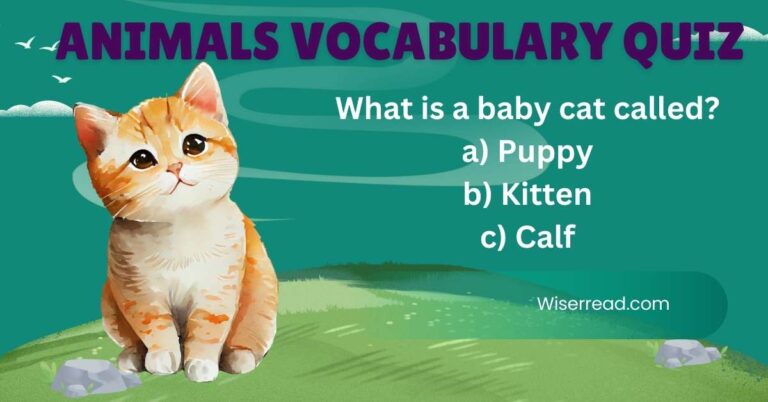 Animal Vocabulary Test with Answers | Pet vocabulary