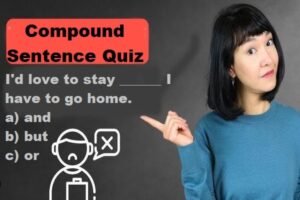 Compound Sentence Quiz with Answers