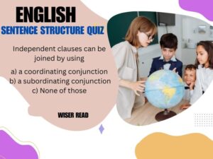 Sentence Structure Quiz With Answers