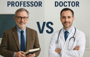 Title Professor VS Doctor | Understanding the Key Differences