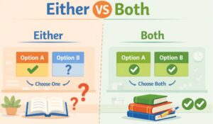 Either VS Both | Meaning, Differences, Rules & Examples