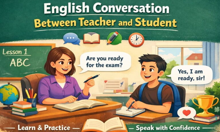 English Conversation Between Teacher and Student