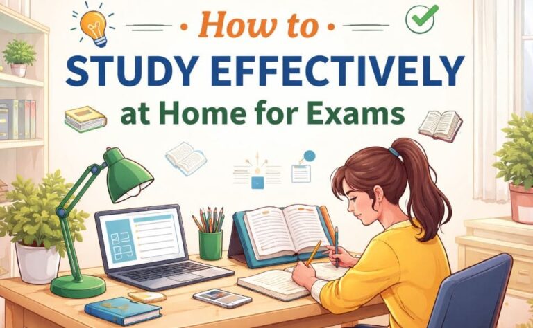 How to Study Effectively at Home for Exams? (Guide for Students)